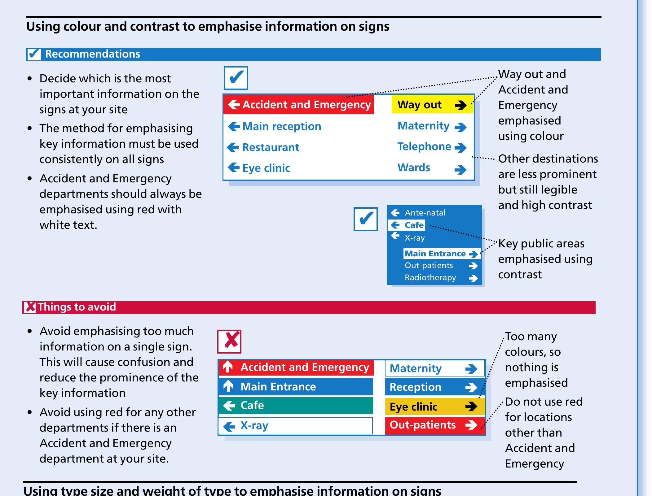 Good practice guidelines - emphasising information