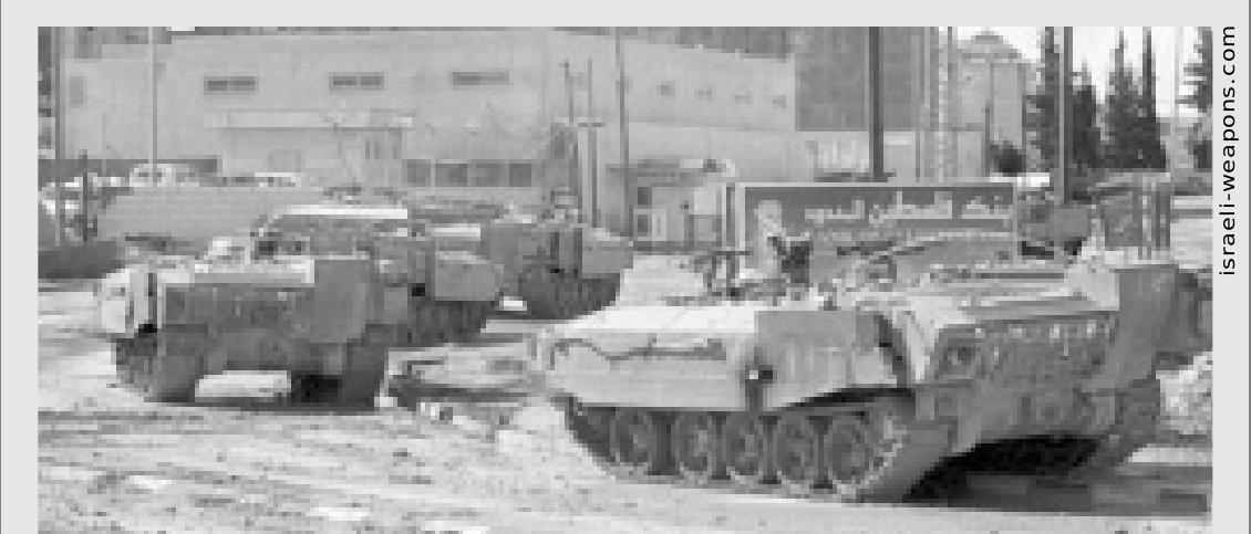 The chassis of the achzarit infantry armored vehicle is