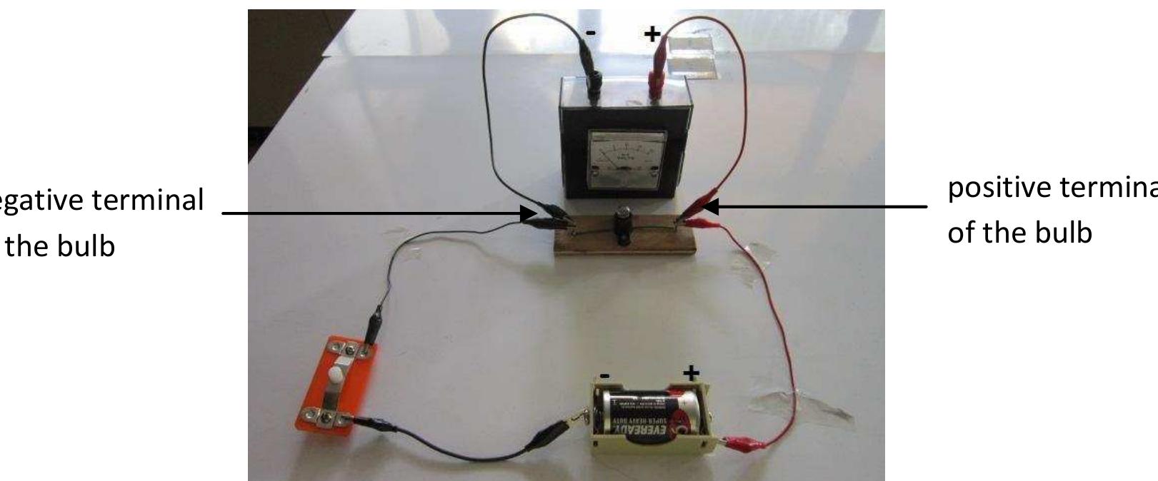 Voltmeter connected across the load