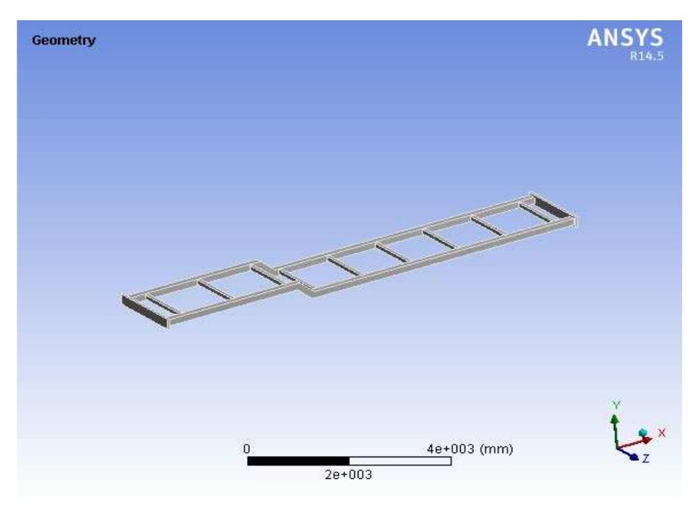 The above image is the imported model of chassis. structural