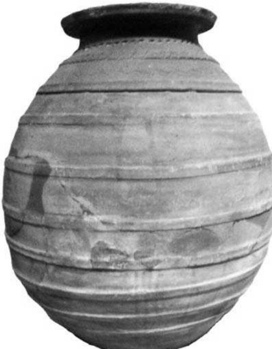 A typical byzantine pithos from the museum of byzantine