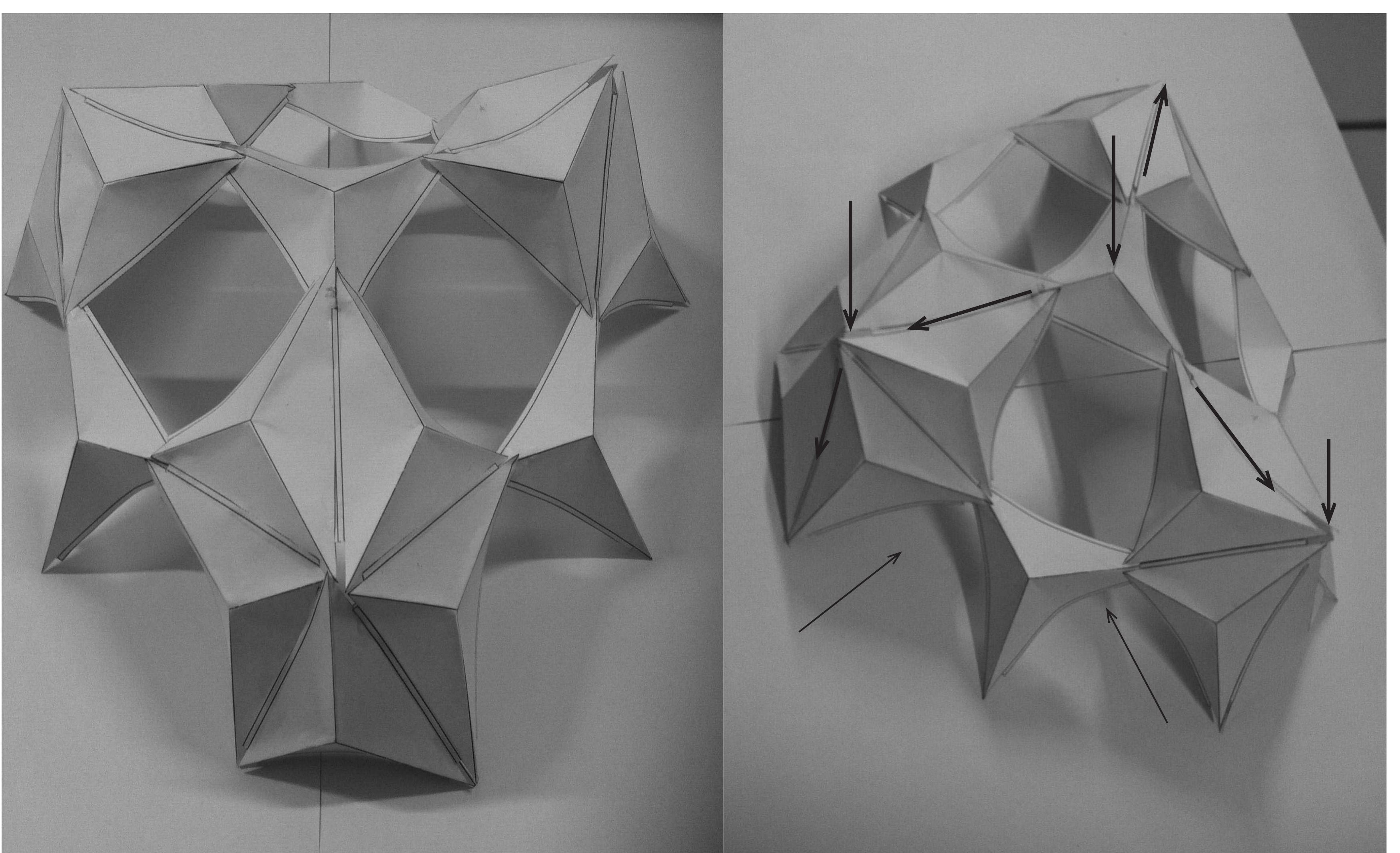 D: paper fold exploration of the component. fig 15e: paper