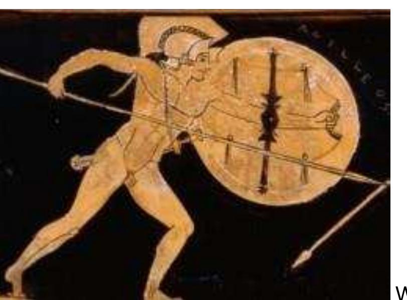 Hector died because achilles killed him. the greeks were at