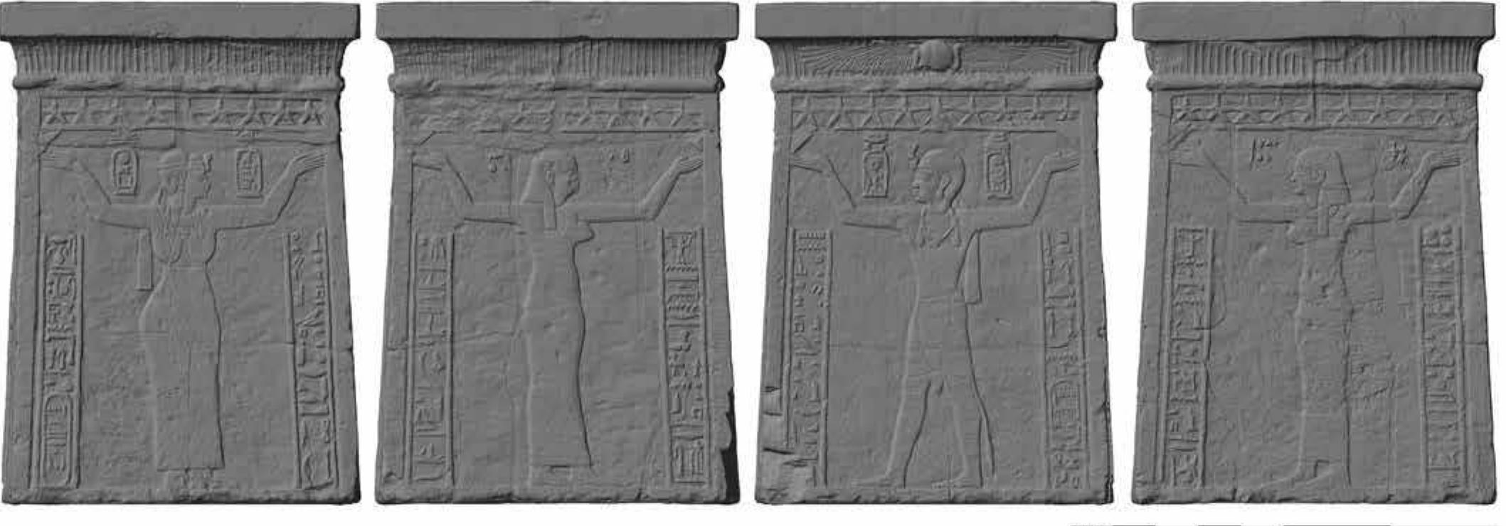 3d-scan of the altar a from wad ben naga, egyptian museum