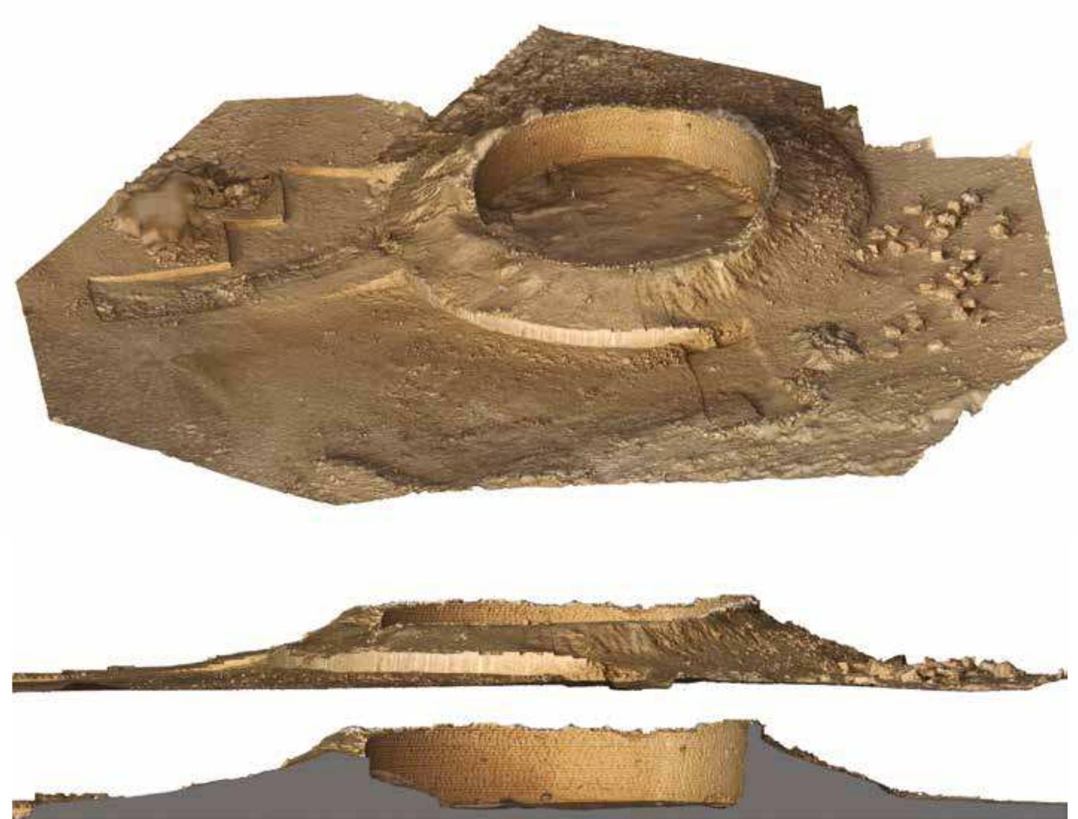 3d model (structure from motion method) of the remains of