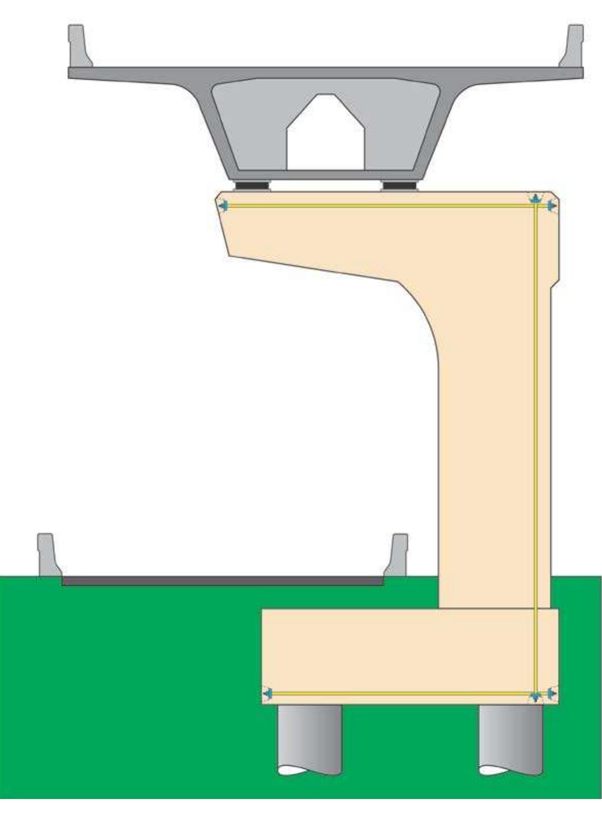31 - post-tensioning in cantilever piers tendons are