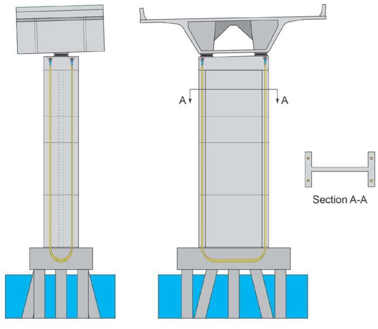 Figure 33 - Post-Tensioning Tendon Installation and Grouting