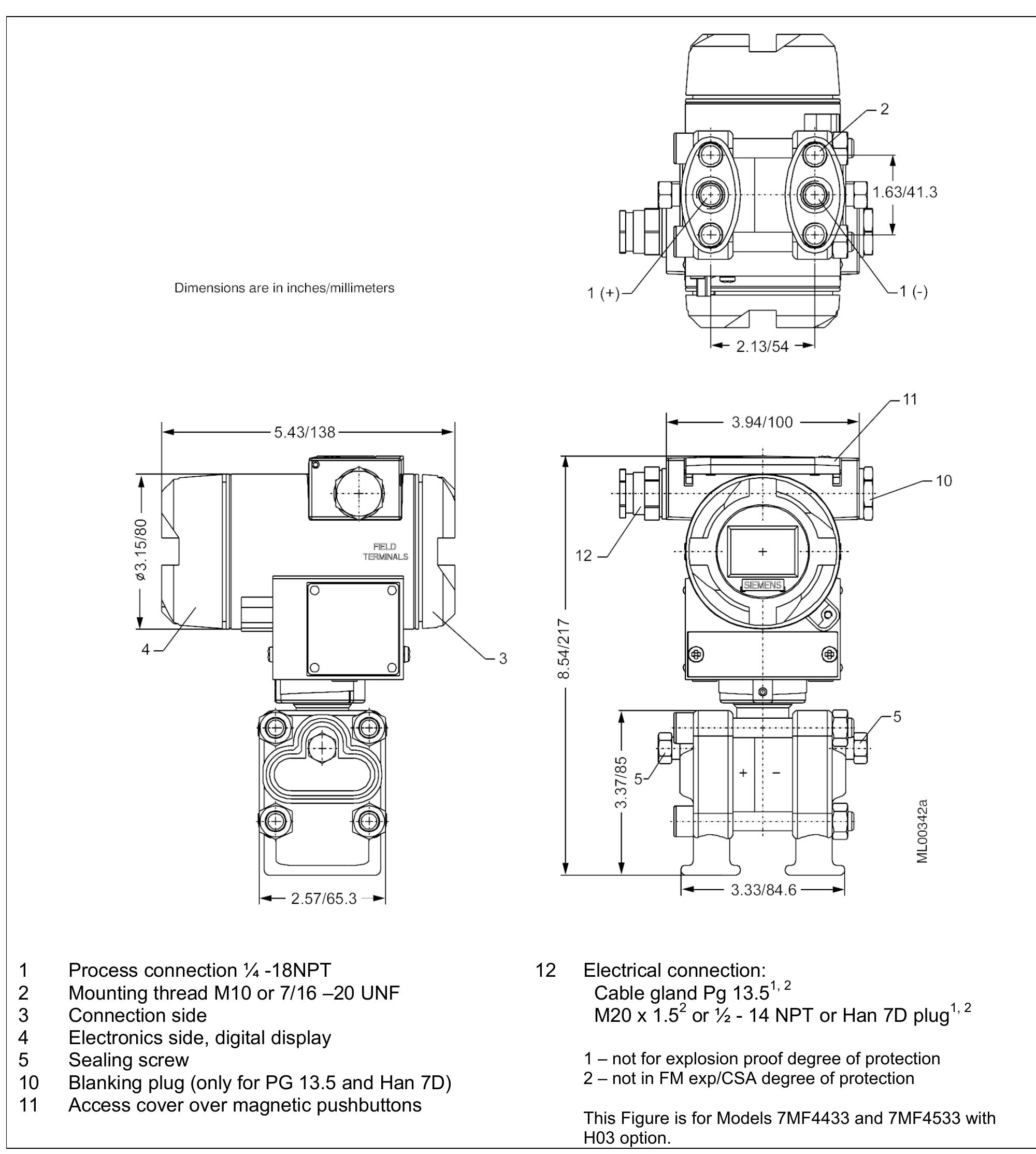 -3 dimensions, differential pressure and flow models with