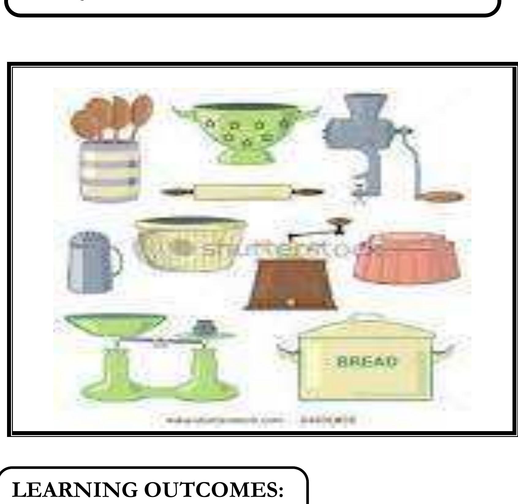 Figure 17 - K to 12 commercial cooking learning module