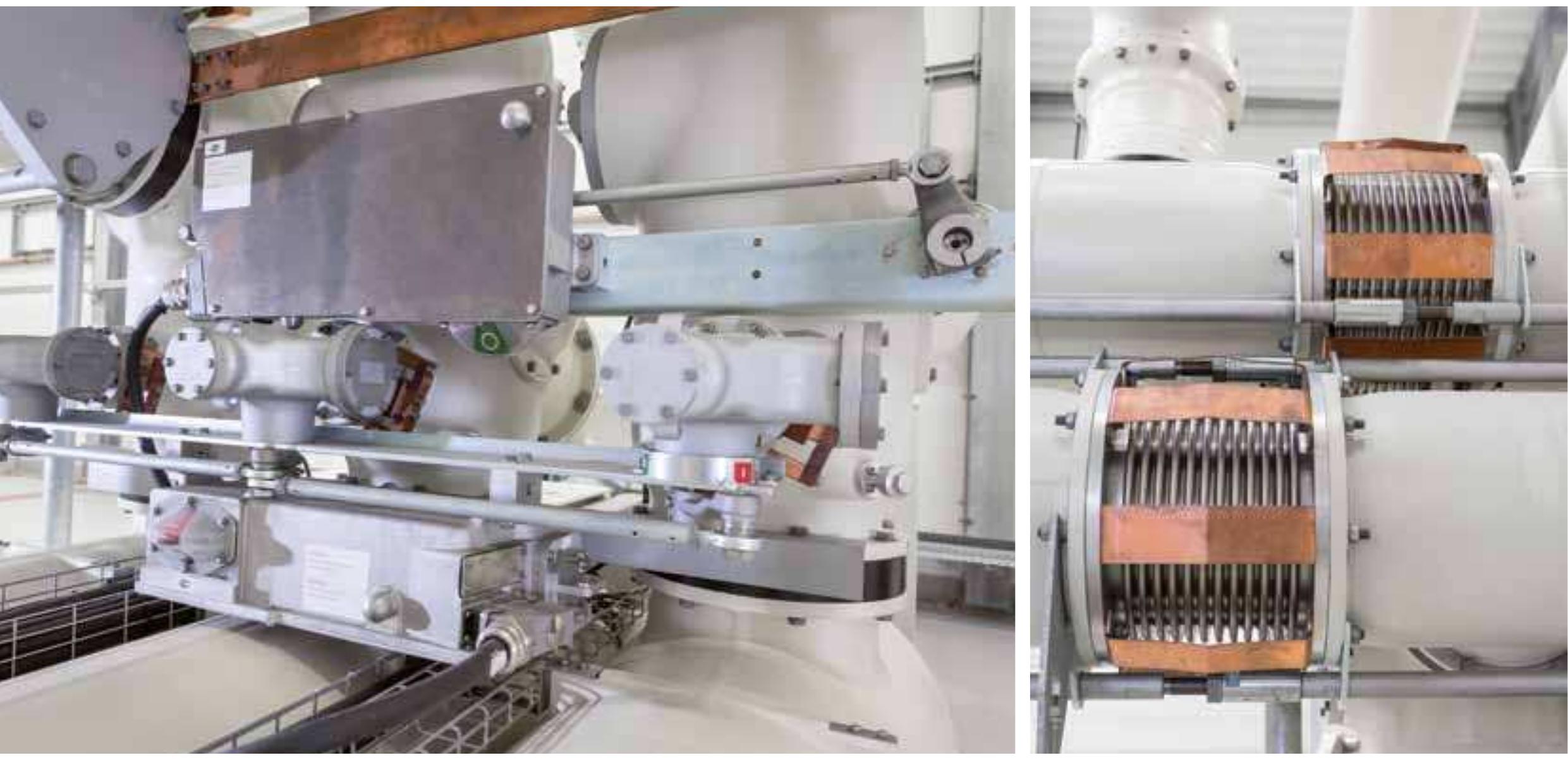 Flexibility thanks to modular design coupling contacts