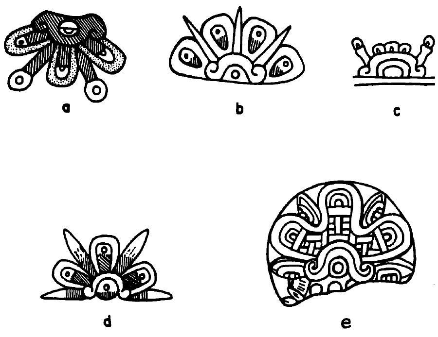 Fic. 2. examples of the highland/oaxaca_ style venus glyph