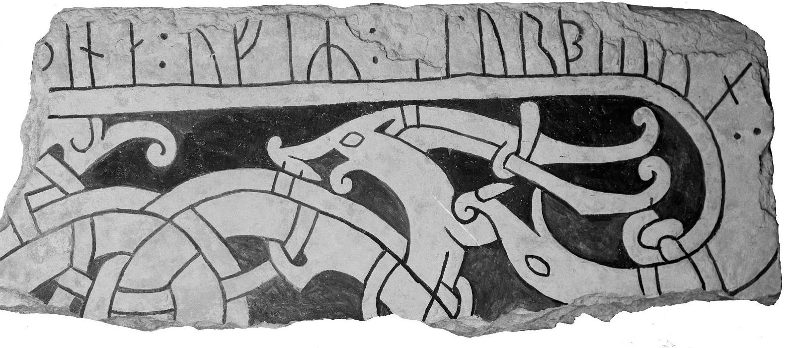 The pr 2 and pr 3 slab of an early christian box-tomb vg 53,
