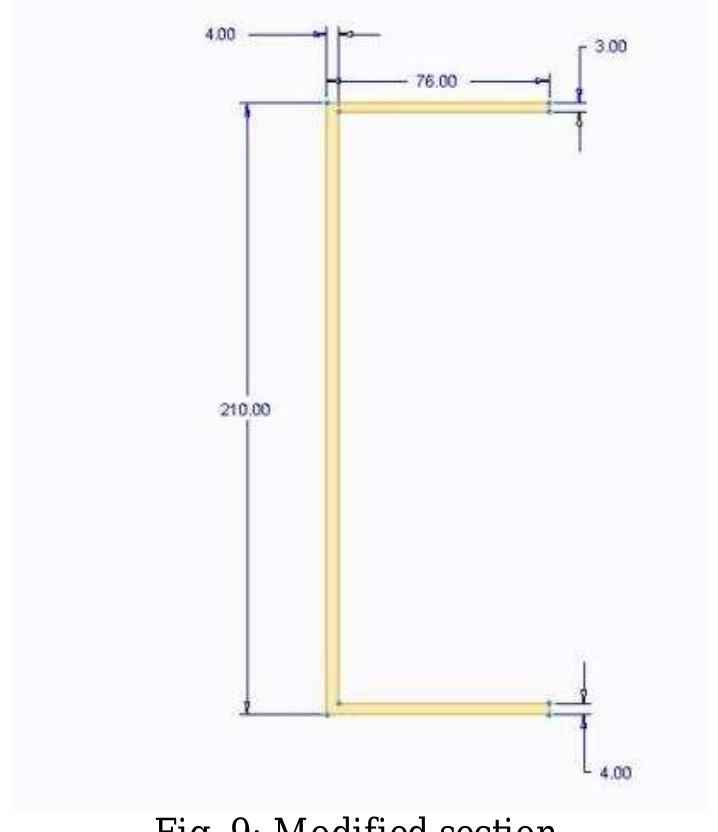 The model of modified chassis as per the dimension given in