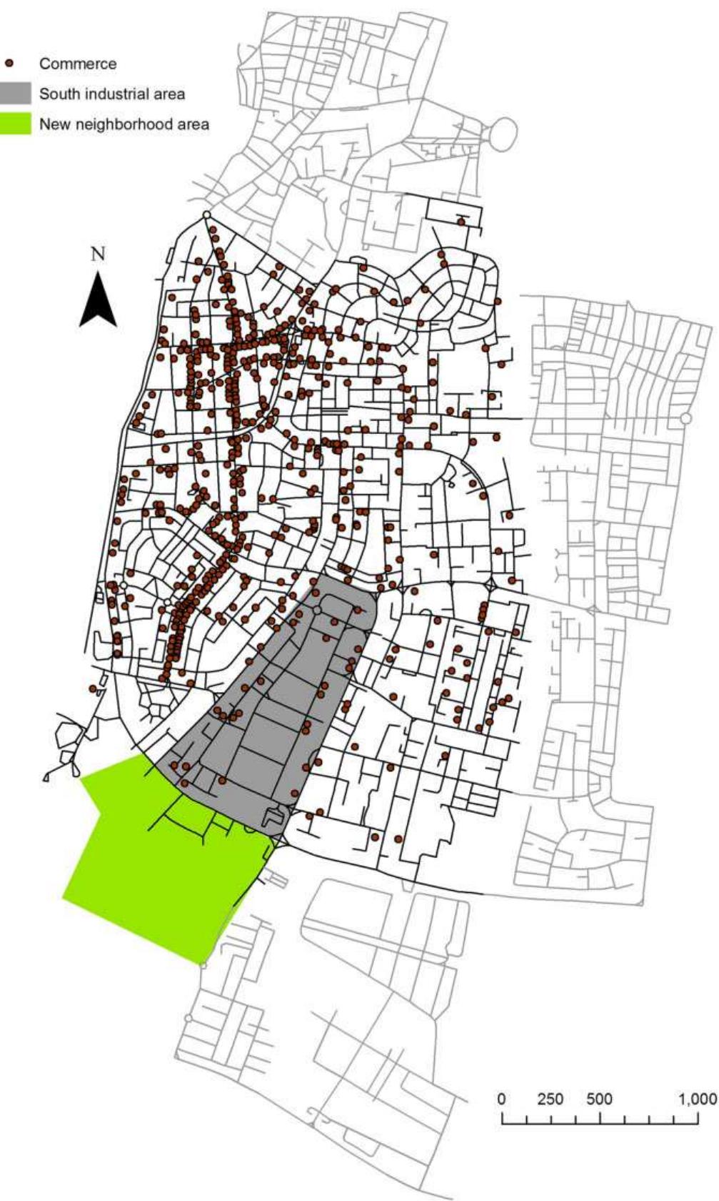 Figure 1 - from Using Space Syntax to Model Pedestrian