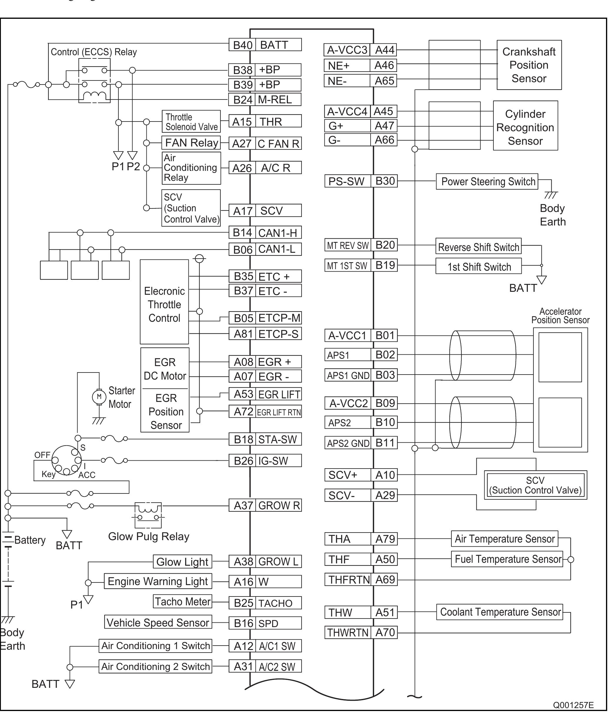 » the wiring diagram below is common to the 4d56/4m41 model.