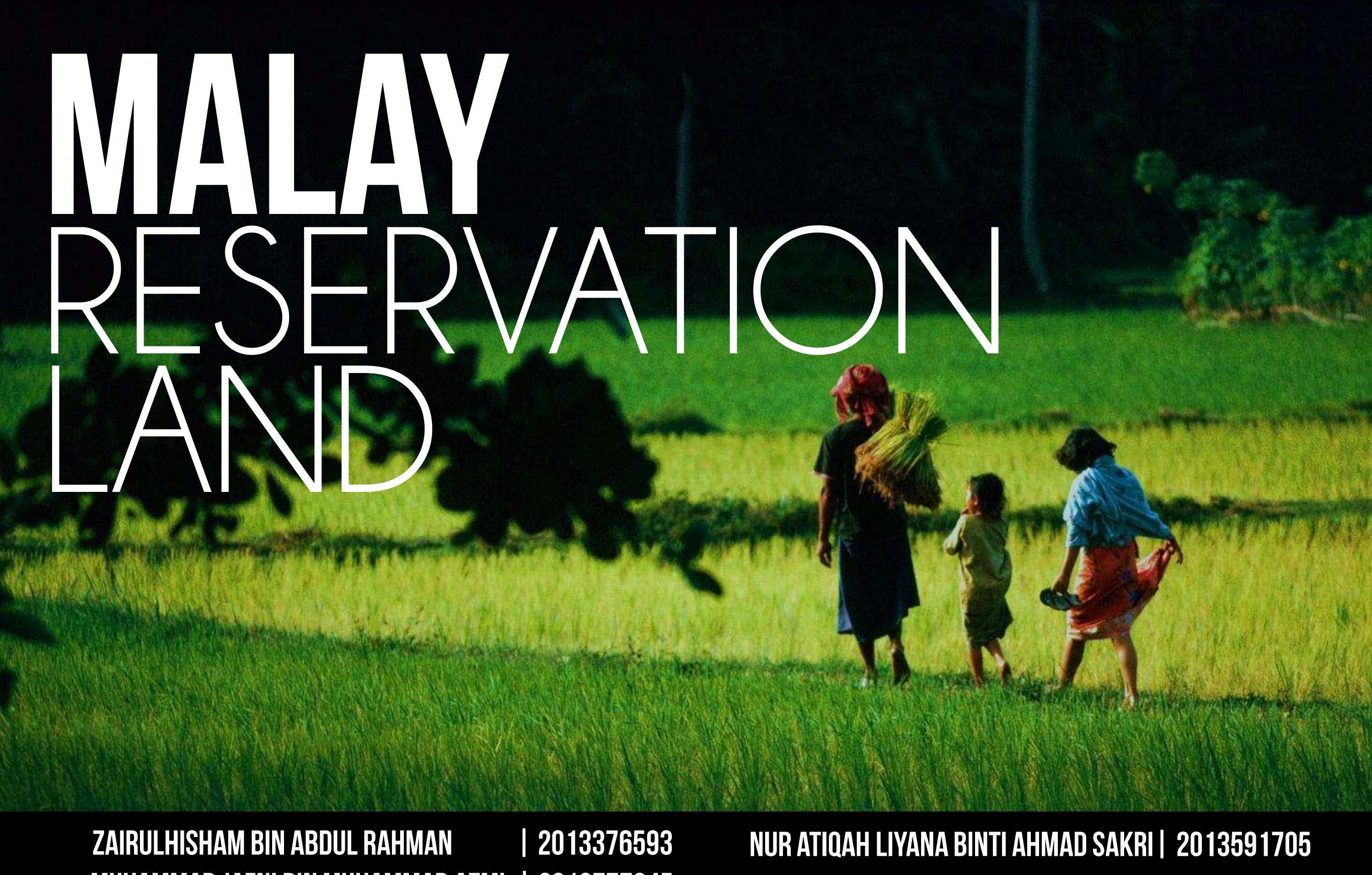 (PDF) Malay Reservation Land