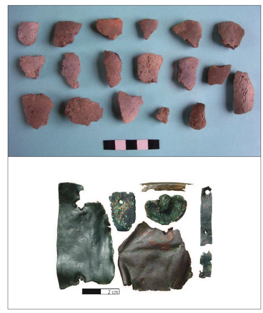Early medieval craft production of copper alloy; crucibles