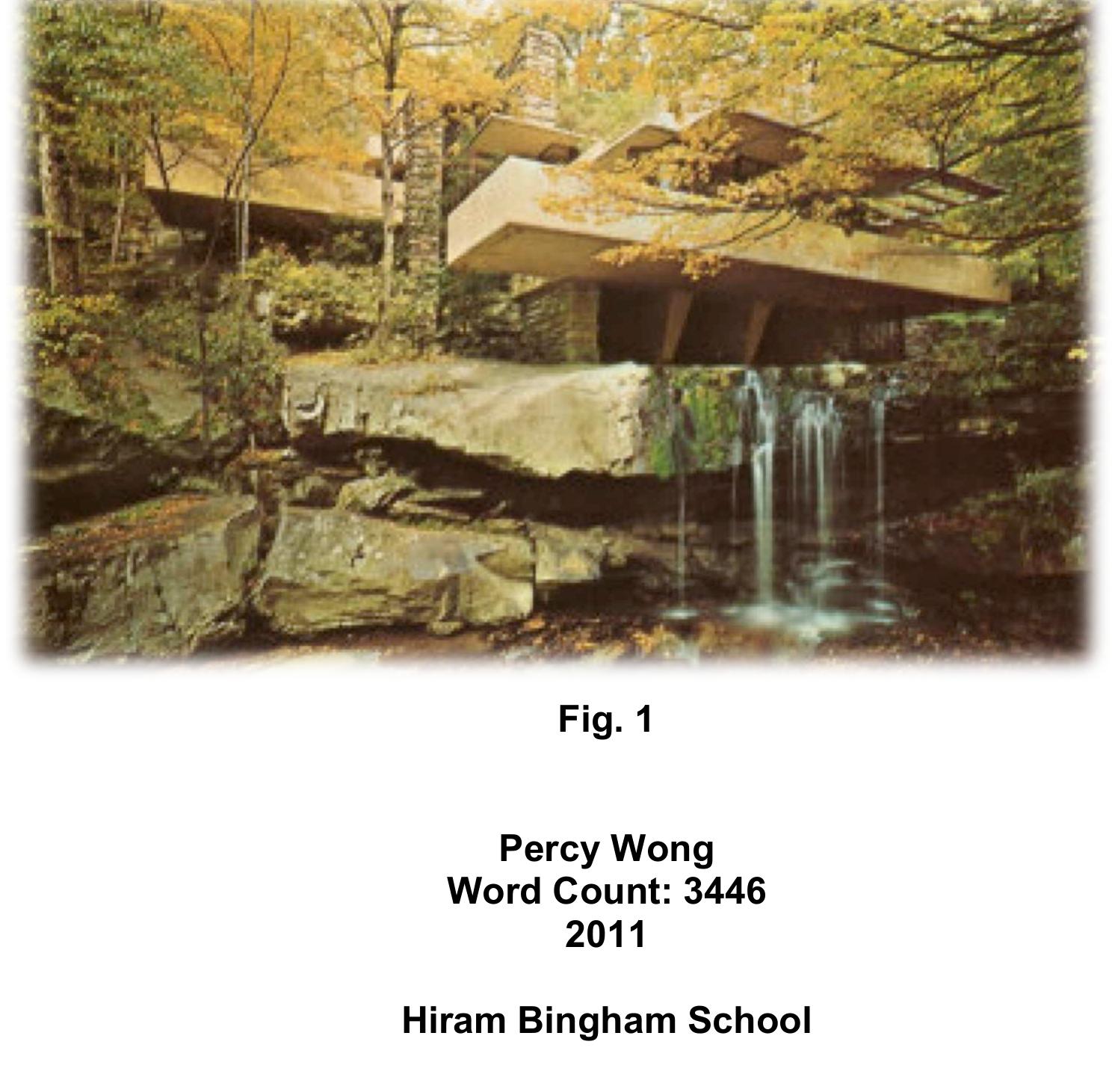Figure 1 - Frank Lloyd Wright's Fallingwater house: a design