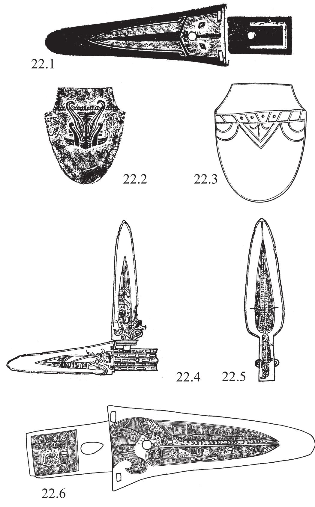 Weapons from zhuwajie and related finds. 22.1. dagger- axe
