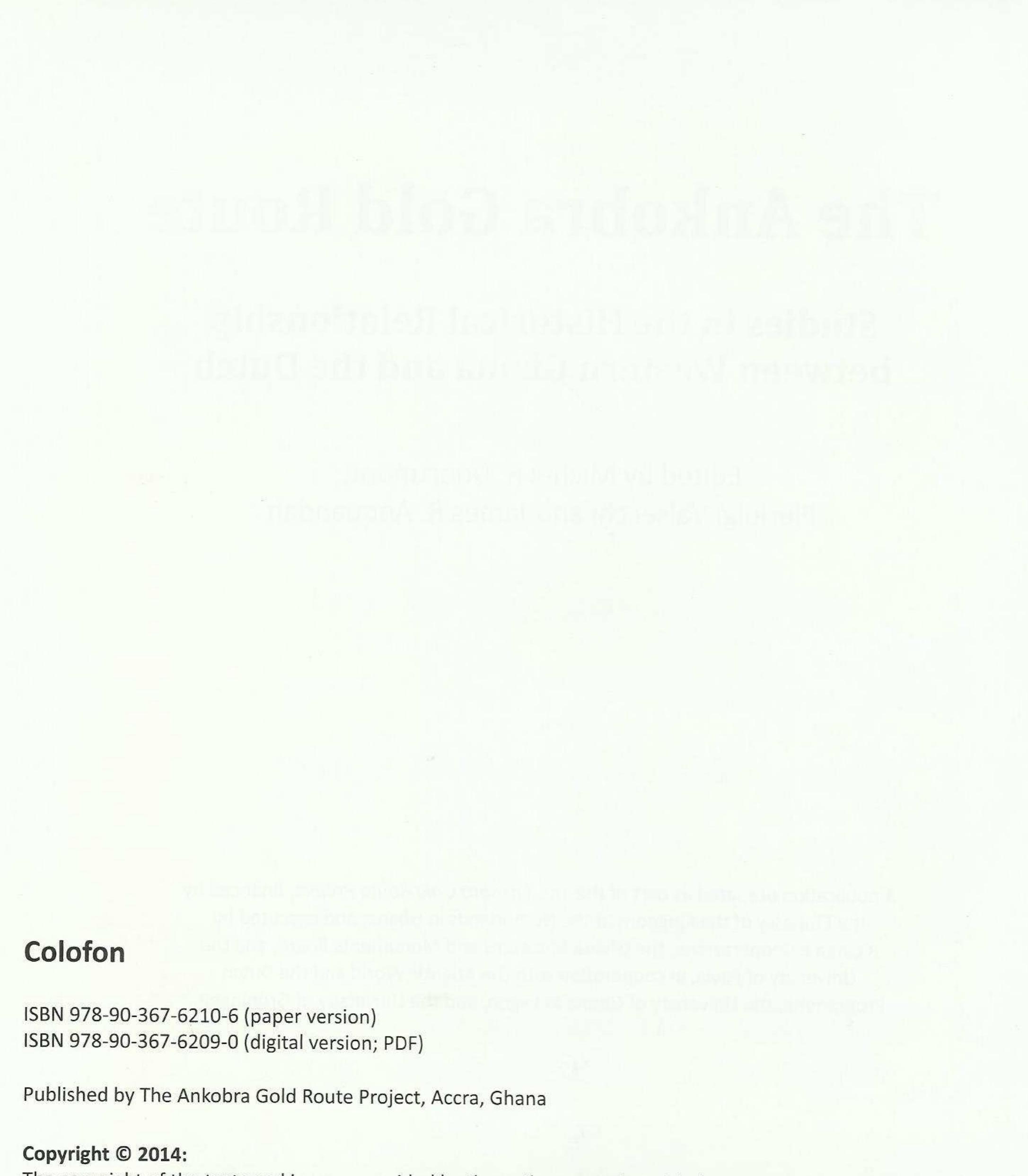 Figure 1 - Awudua Past and Present: An archaeological survey