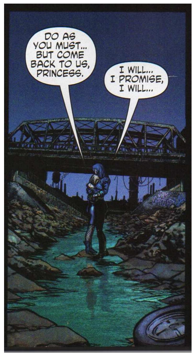 Wonder woman (left) comforting her female friend (right). [j