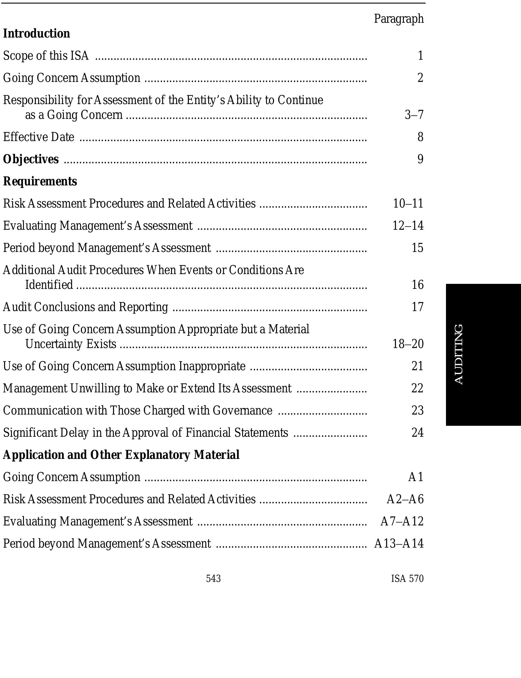 (PDF) ISA 570 "going concern"