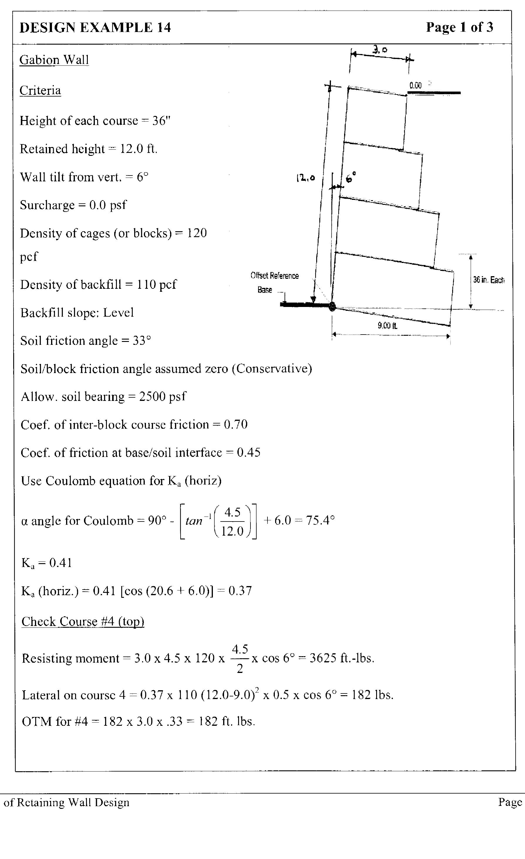 Figure 100 - Basics of Retaining Wall Design - by H Brooks