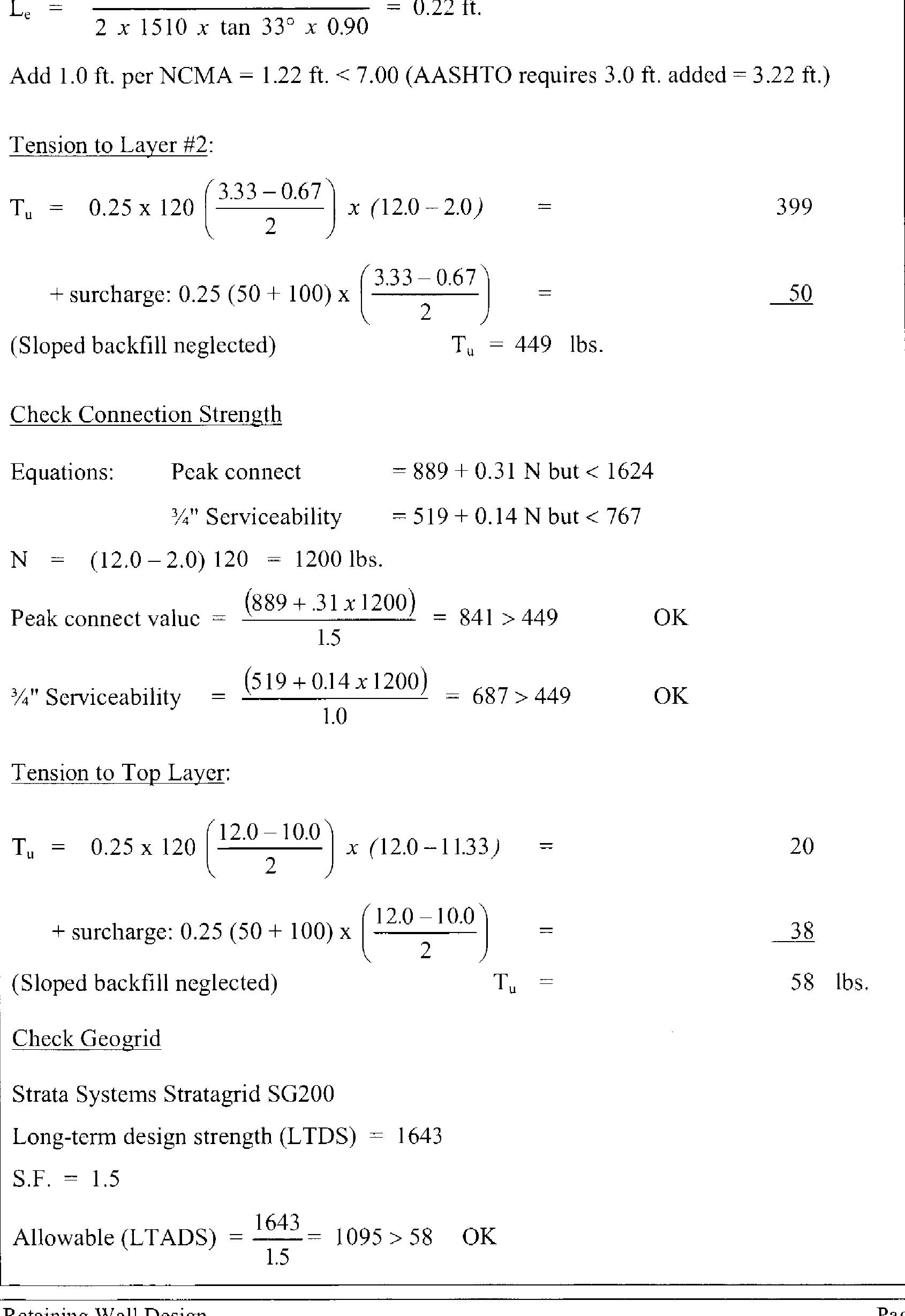 Table 25 - Basics of Retaining Wall Design - by H Brooks