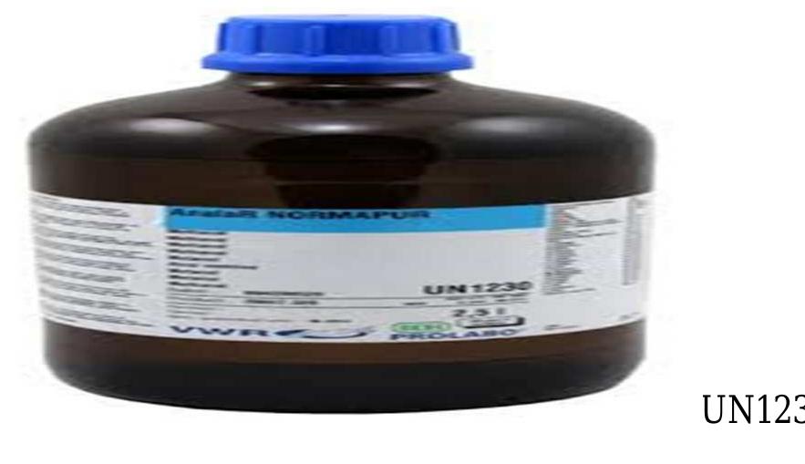 Quality specifications analysis methanol for laboratory use: