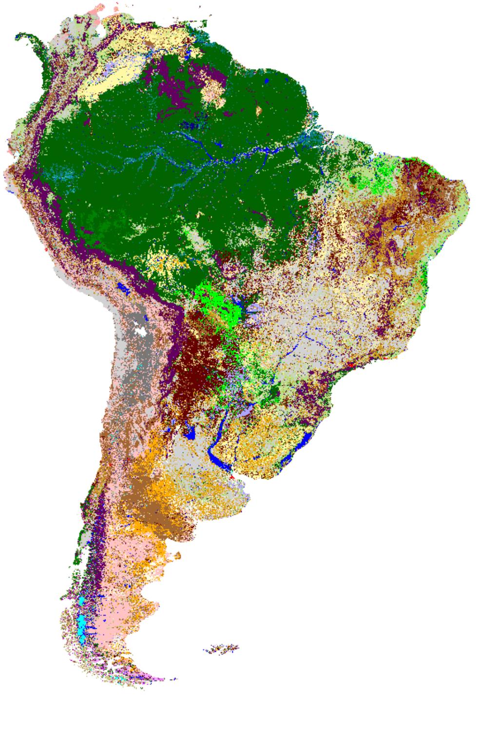 Figure 1 - Vegetation Map of South America
