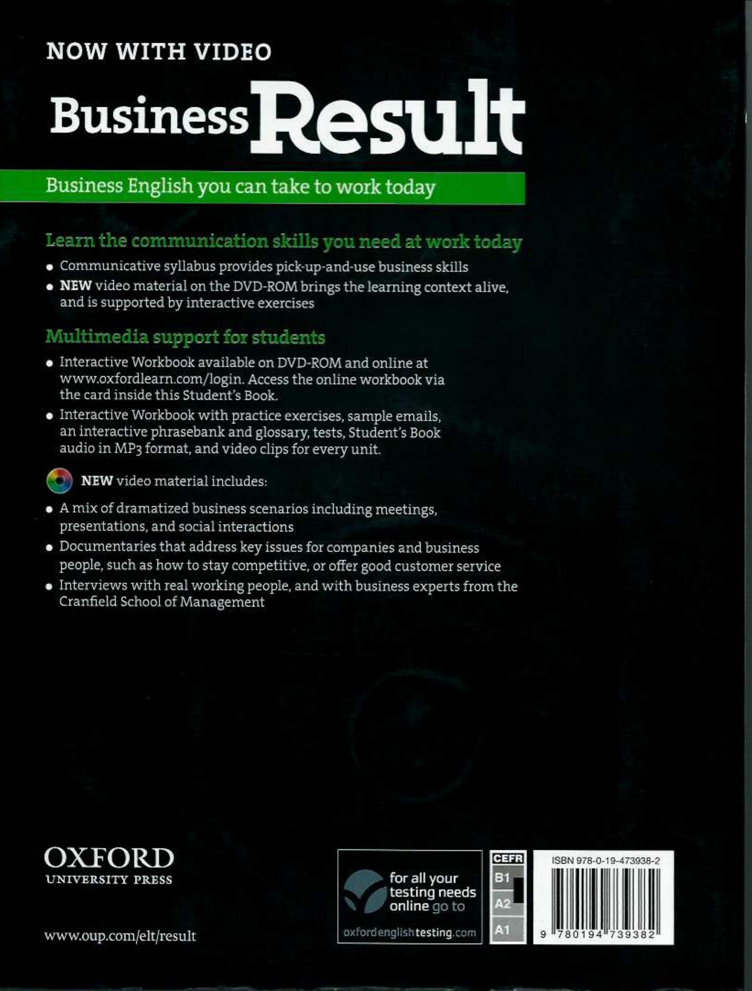 Figure 1 - Business Result Pre Intermediate