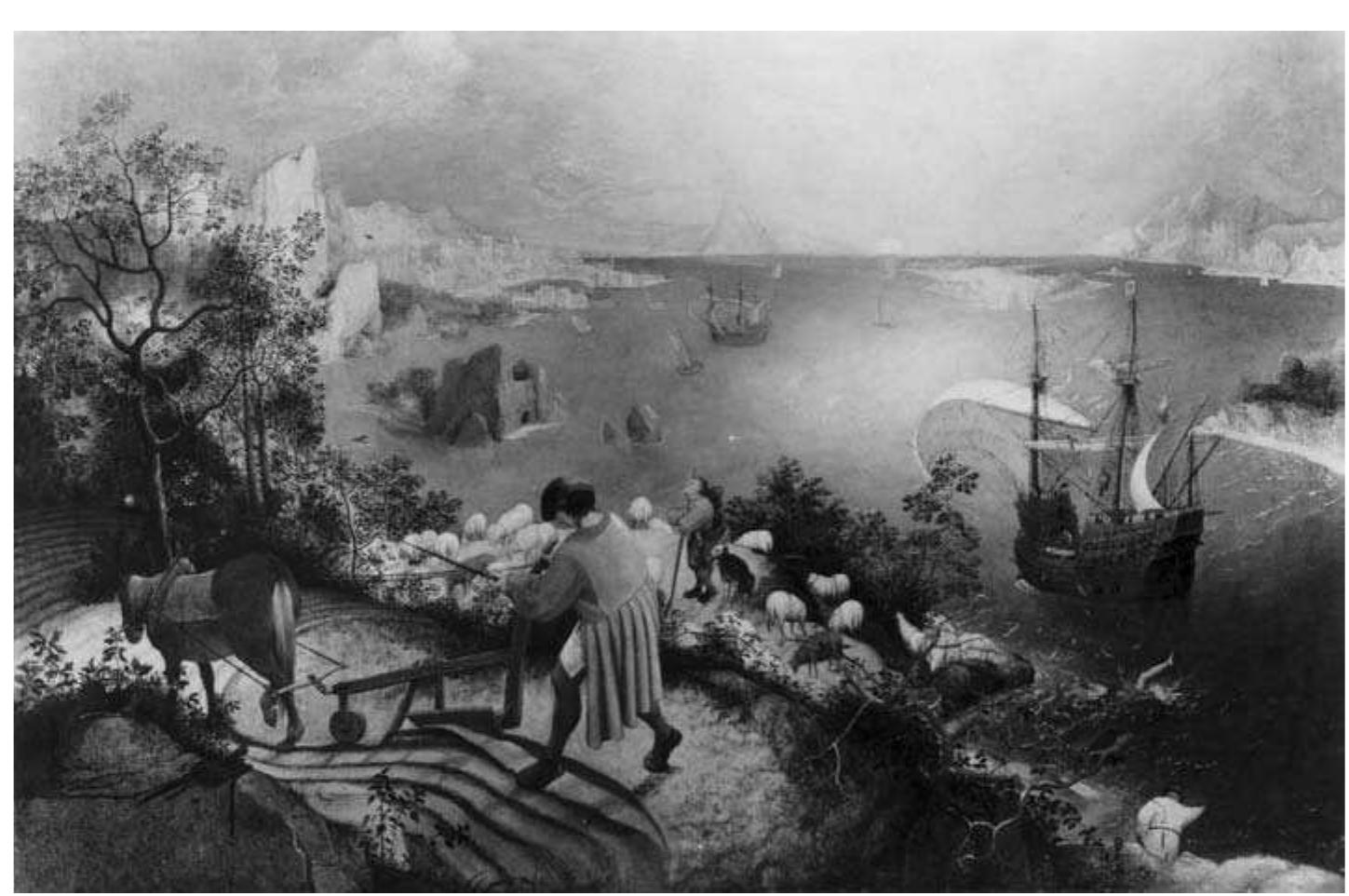 4.9 pieter brueghel, landscape with the fall of icarus, c.