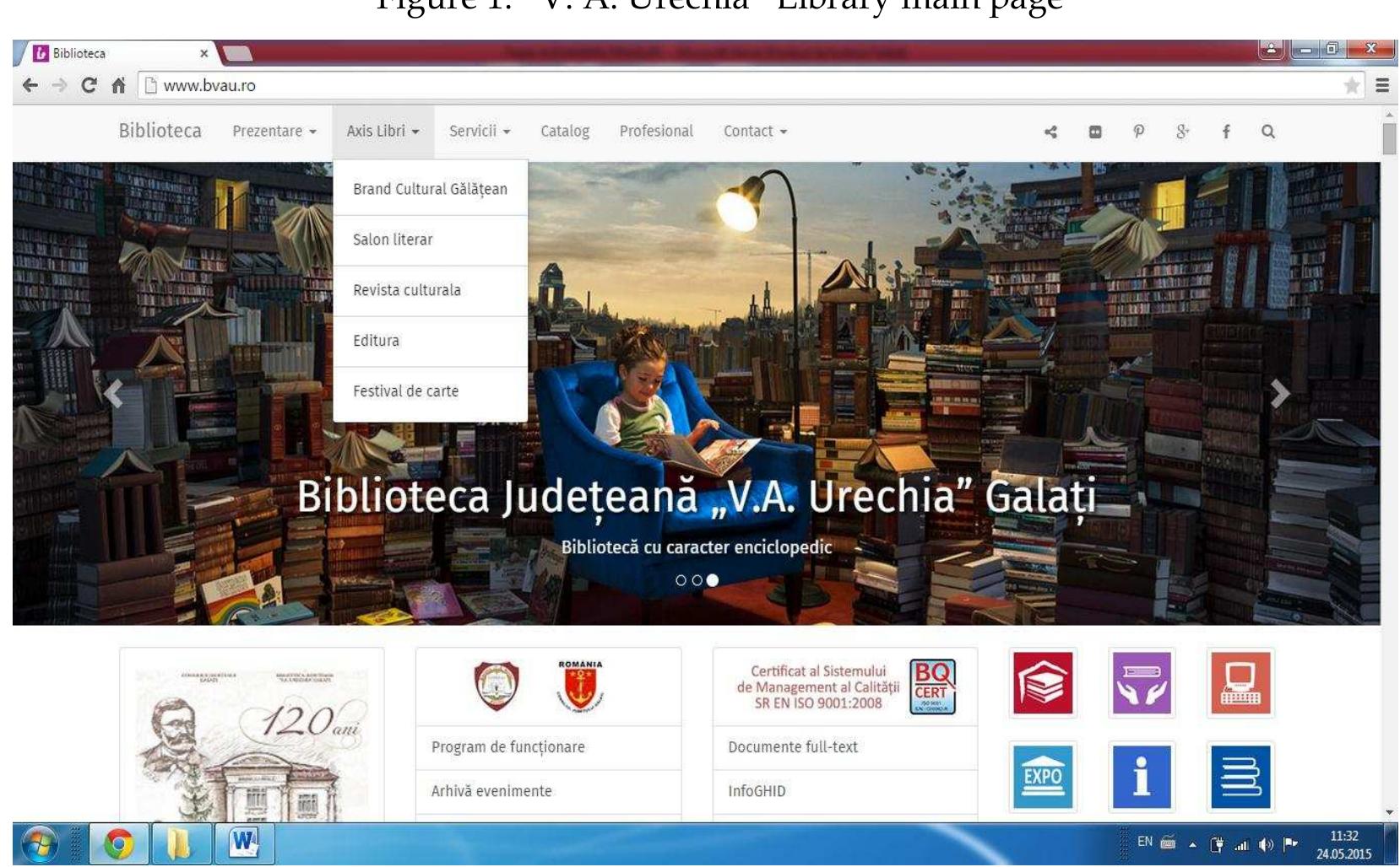 “v. a. urechia” library main page