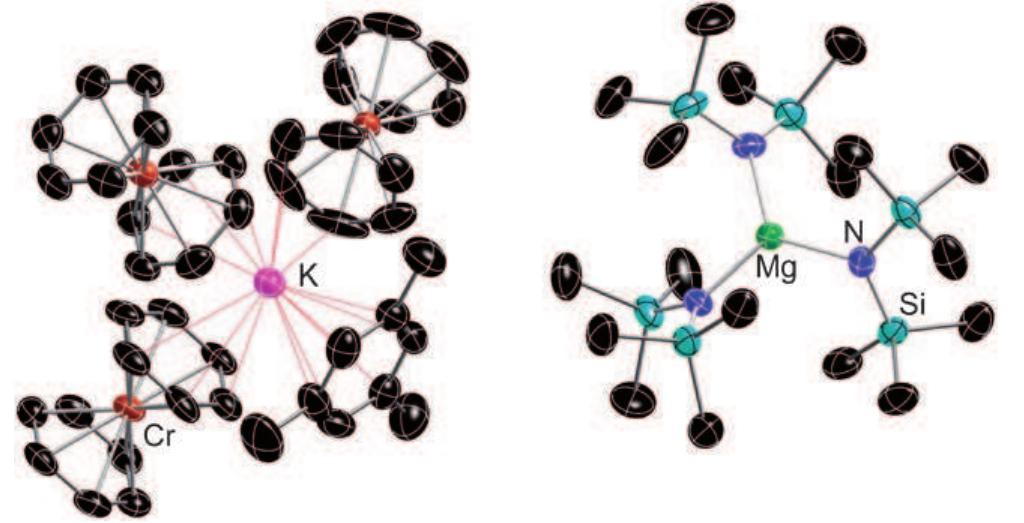 Section of the polymeric structure of 15 showing the charge-