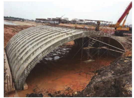 Completed arch panels figure 10: installed arch panels