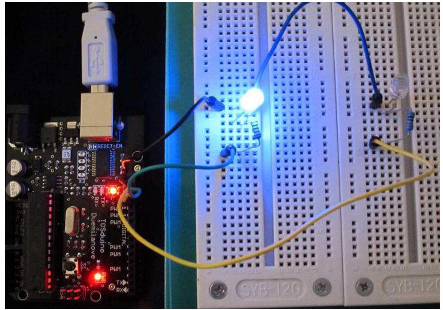 Because the arduino board operates with 5 volts and the