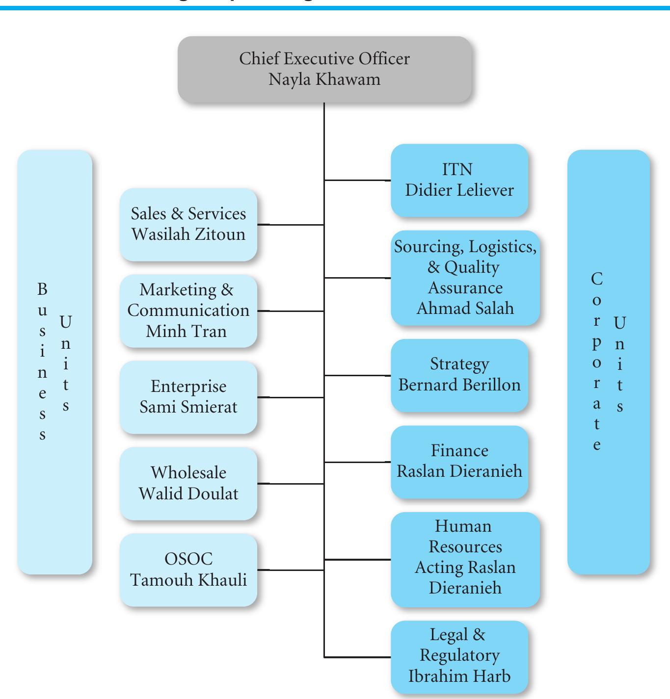 Figure 1 - Jordan Telecommunication Group (JTG)/ Orange-