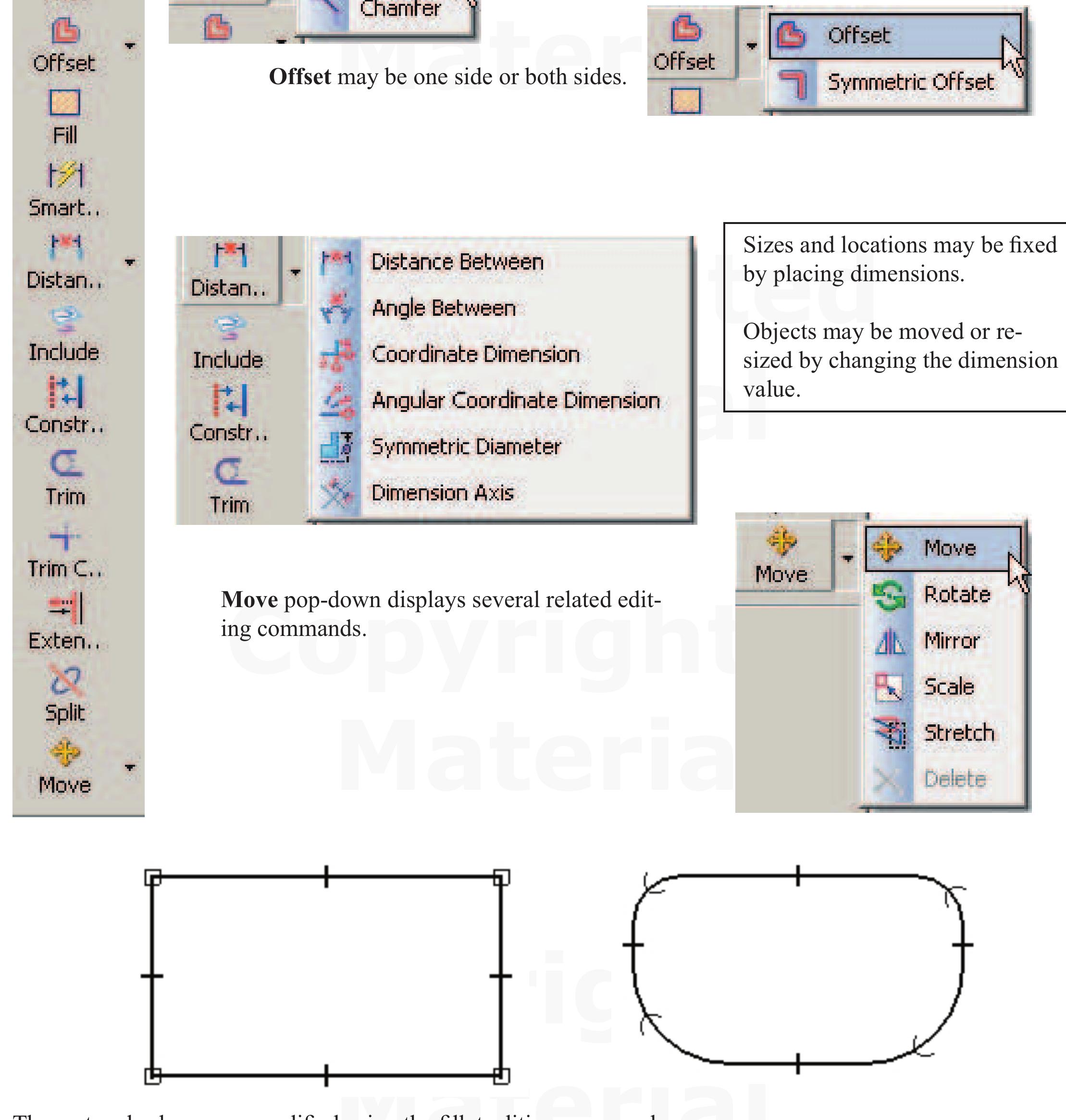 2d drawings are often constructed using basic shapes then