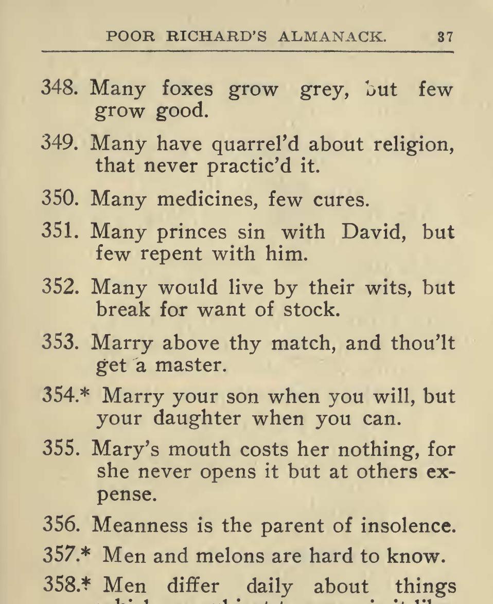 Figure 6 - Poor Richard's almanack