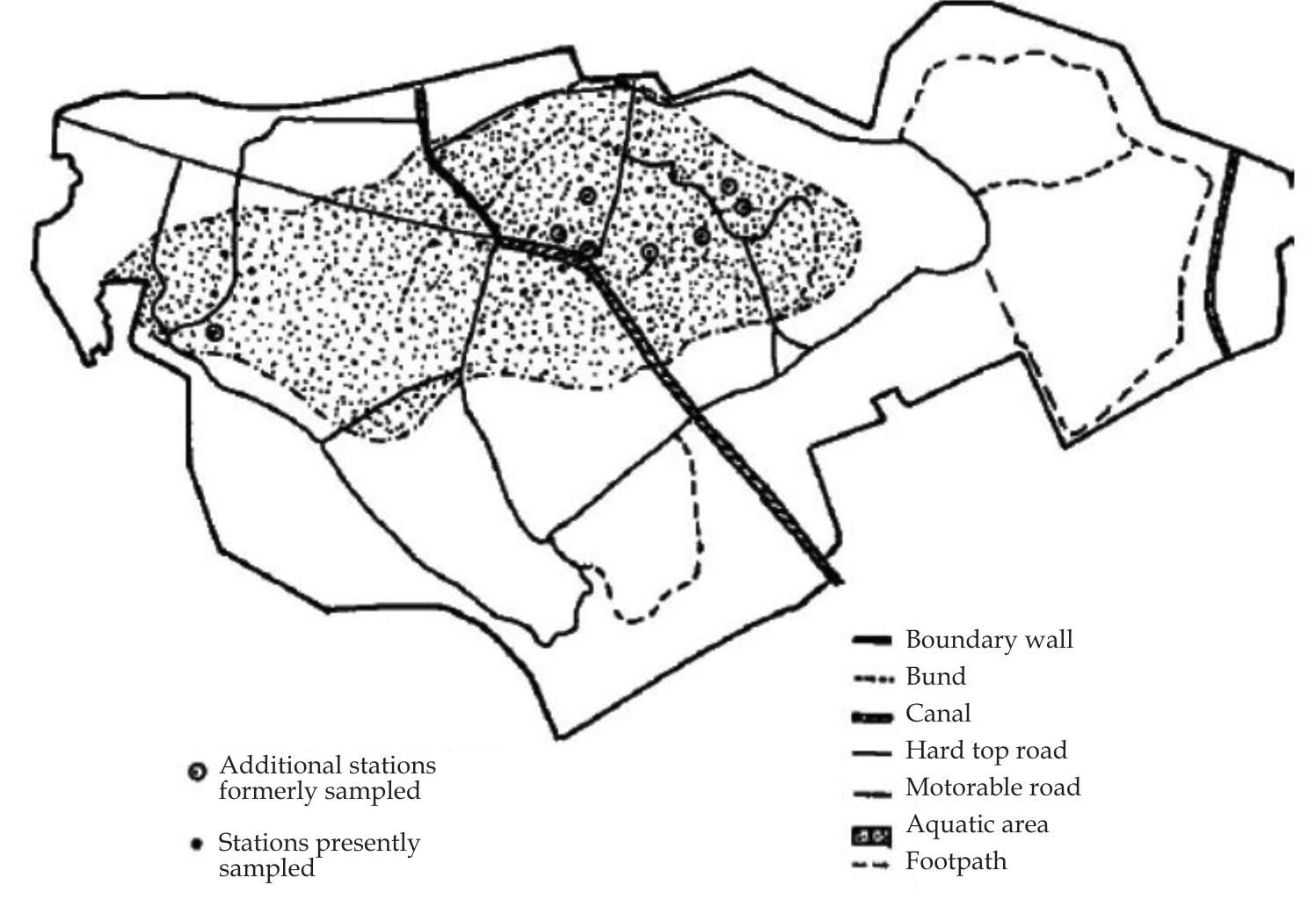 Situational map of keoladeo national park
