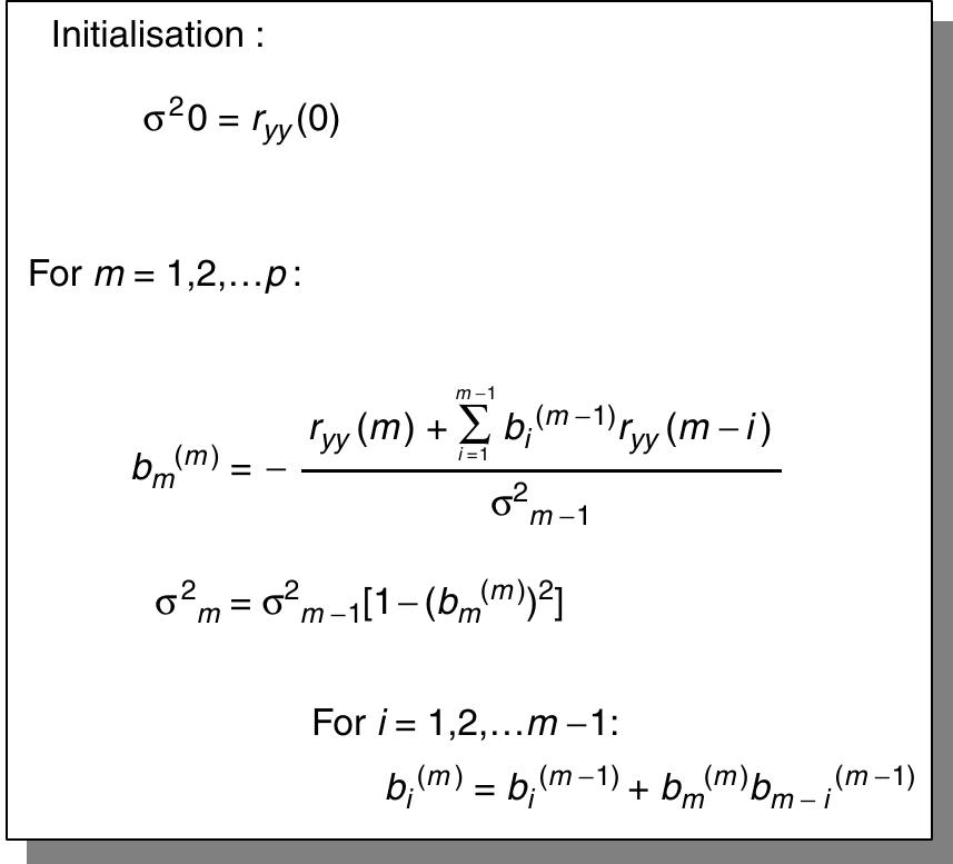 (PDF) Levinson-Durbin Algorithm