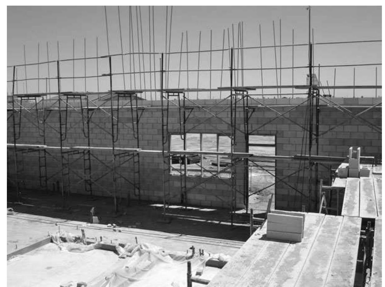 | figure 11-1 concrete masonry unit wall construction.