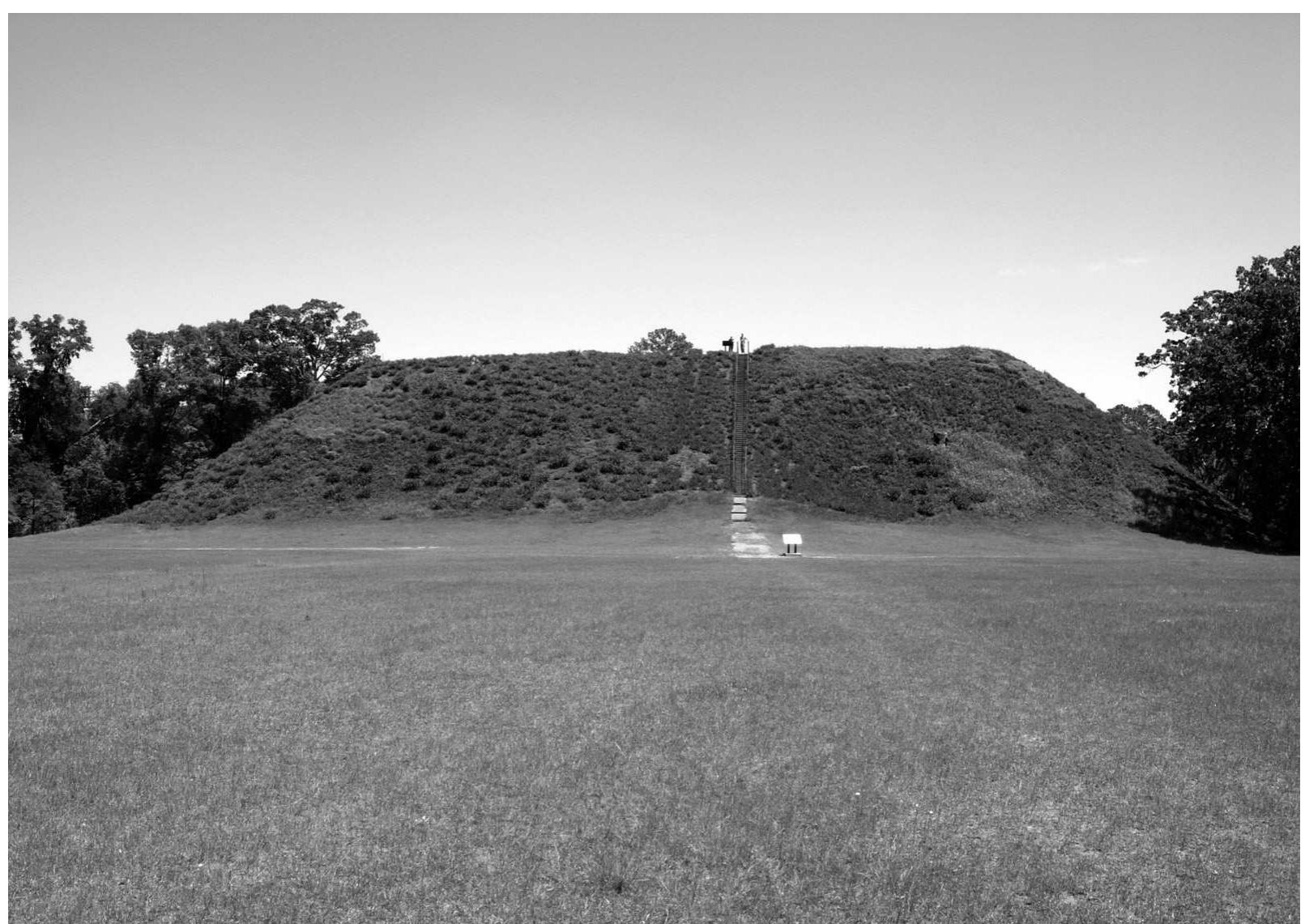 4: temple mound (a), kolomoki, georgia. the mound is part of