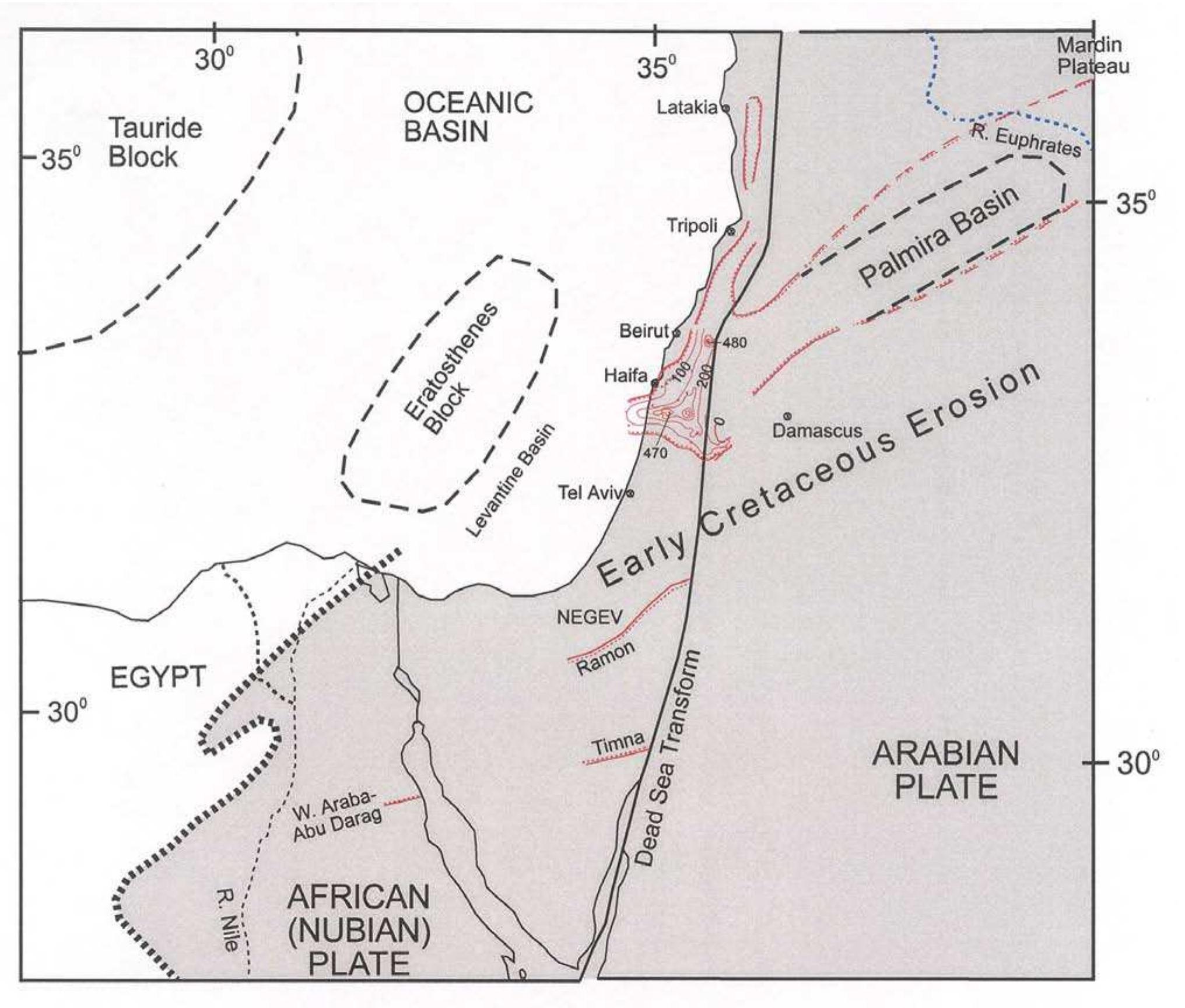 Figure 3 - from Geological Framework of the Levant Volume