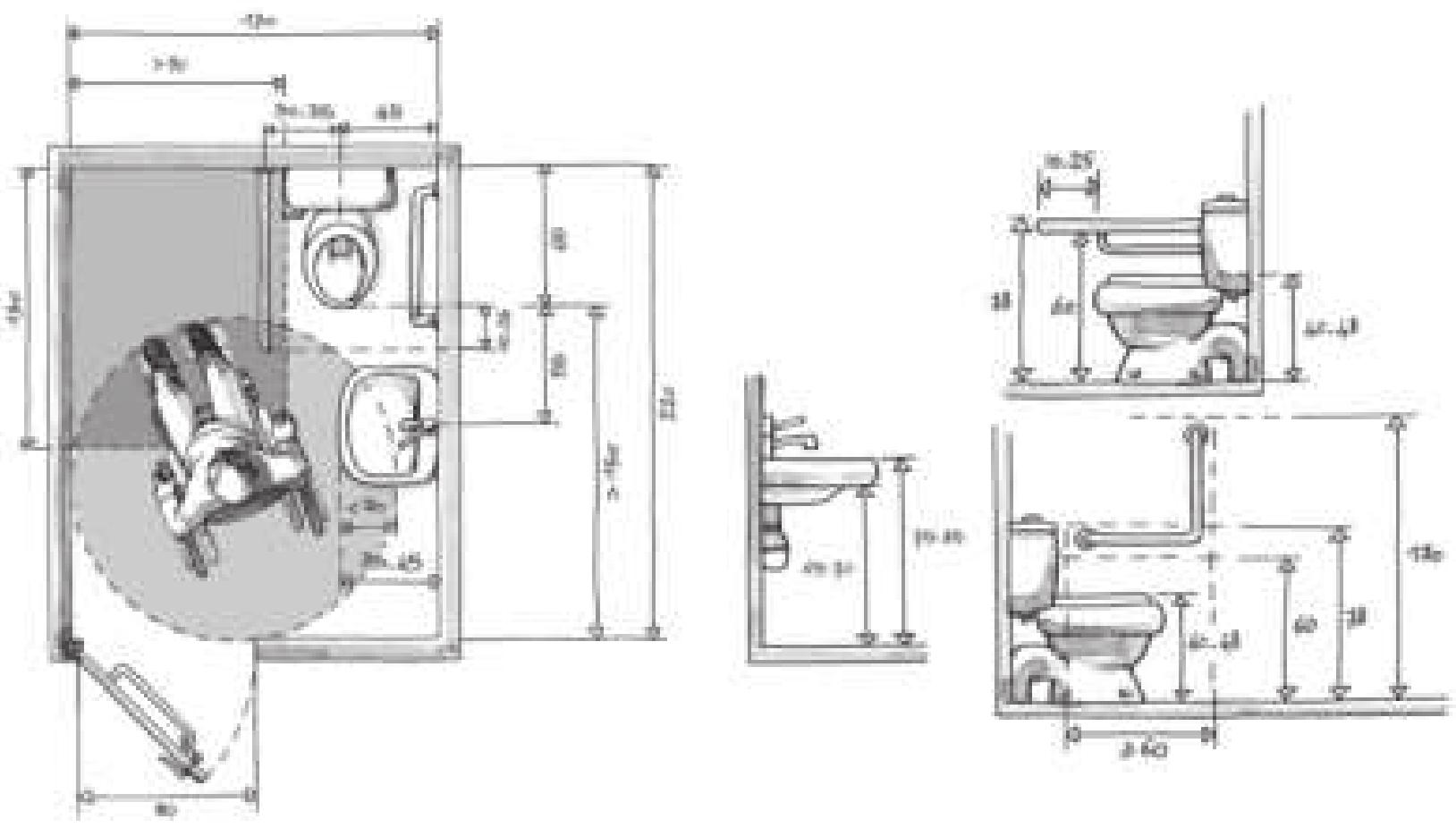 9 ae recommended dimensions for toilets with lateral