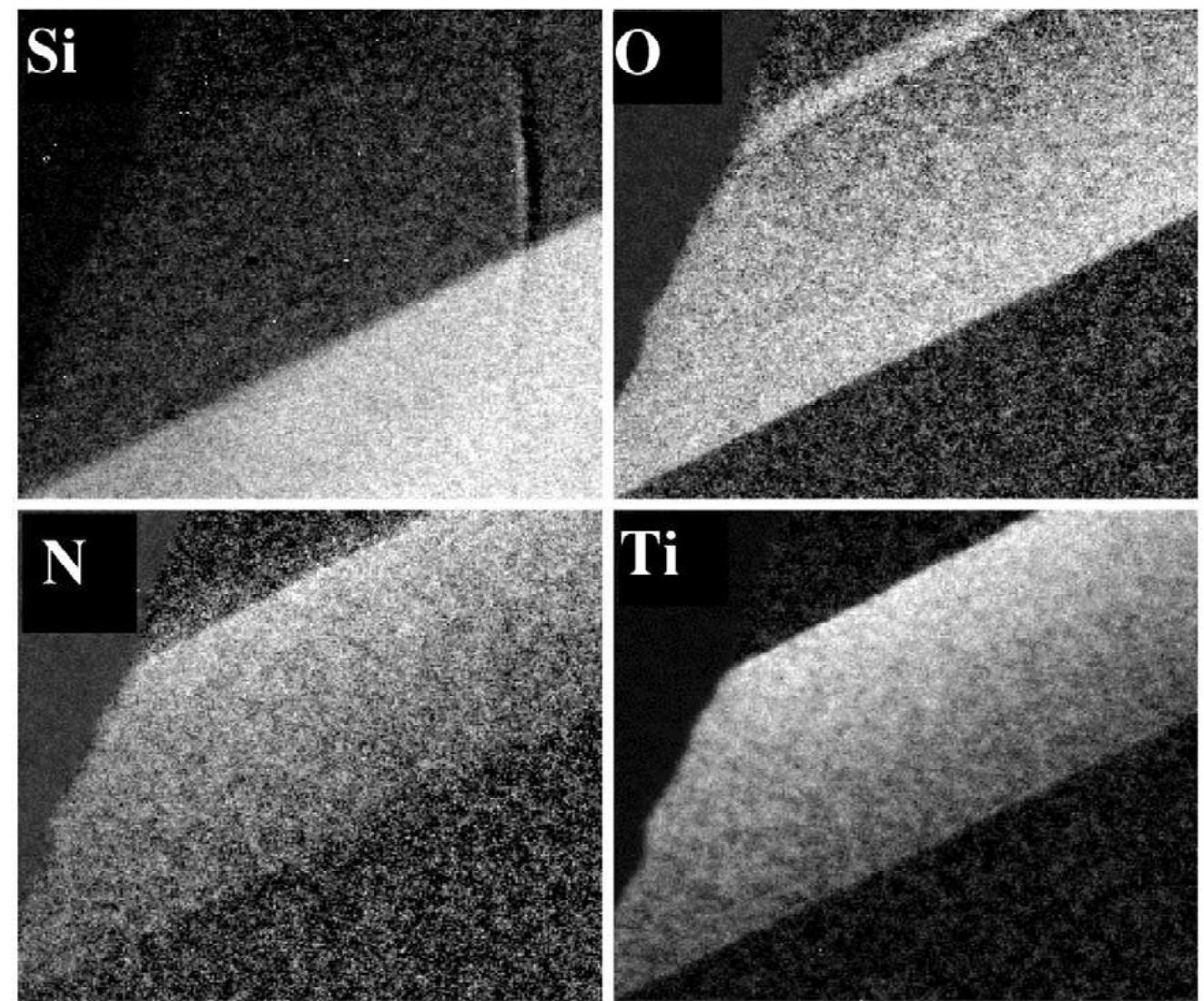 Eftem chemical map of the cross-section from fig. 7. the