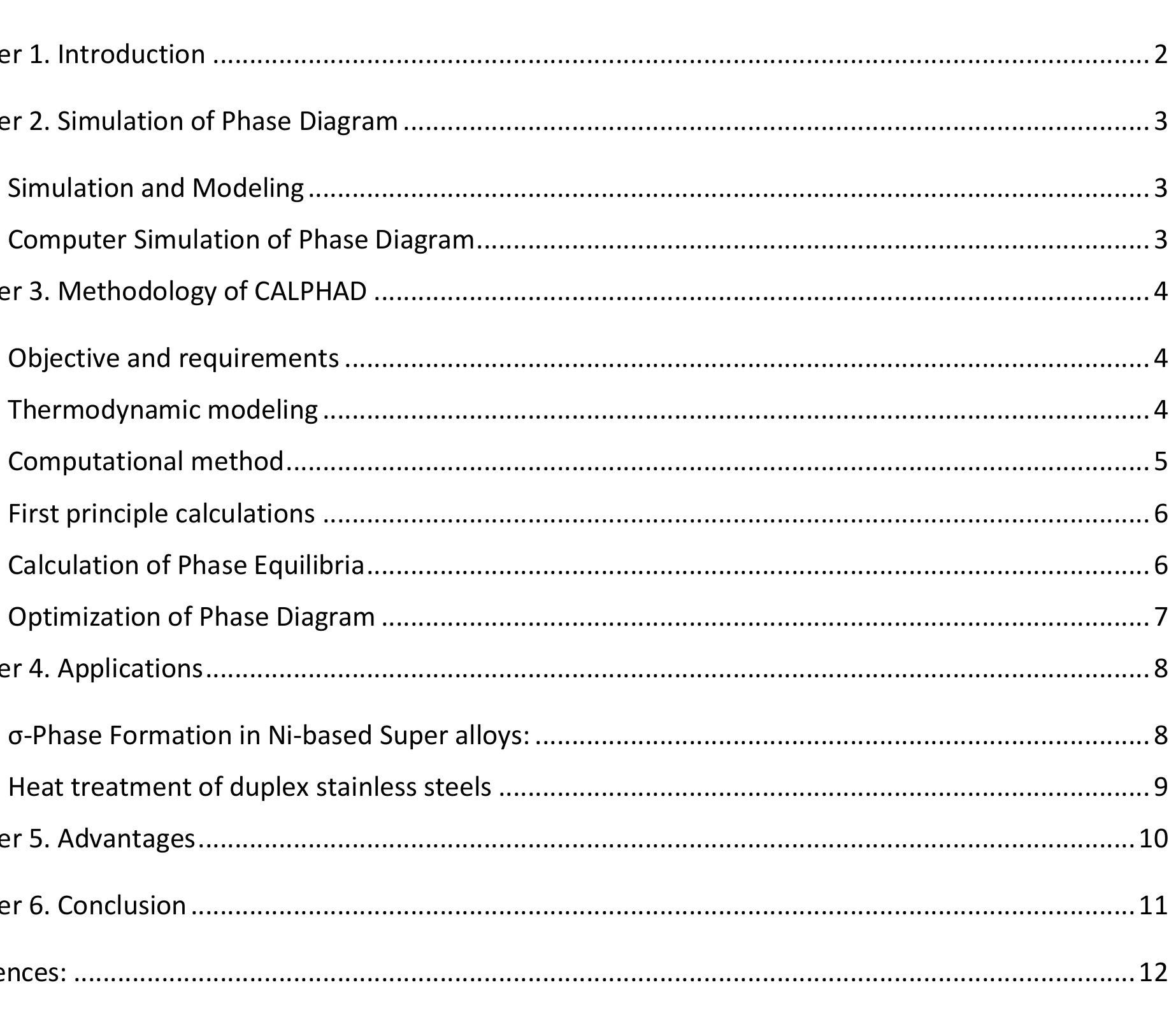 Table 1 - An Introduction to Simulation of Phase Diagram