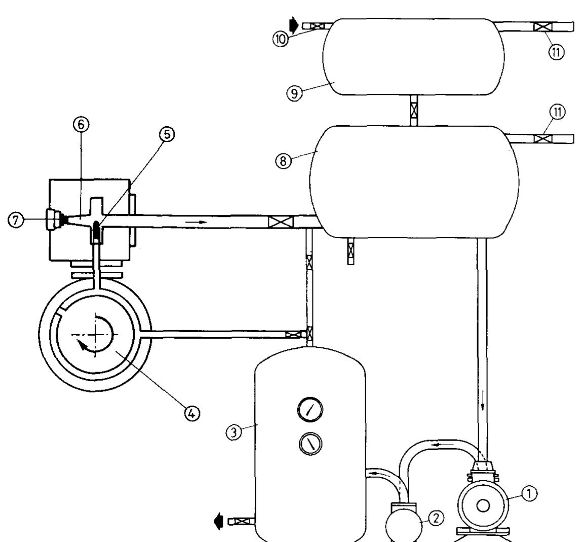Schematic diagram of the vortex cavitation generator and