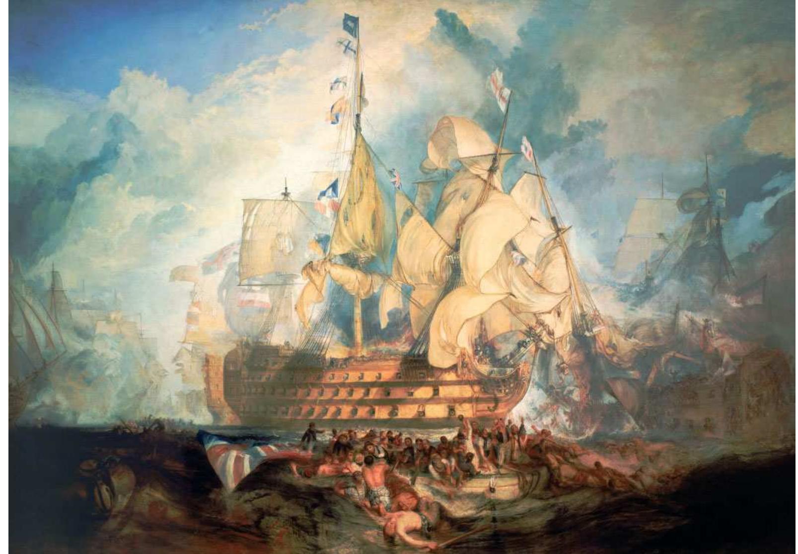 Hms victory, nelson’s flagship at the battle of trafalgar,