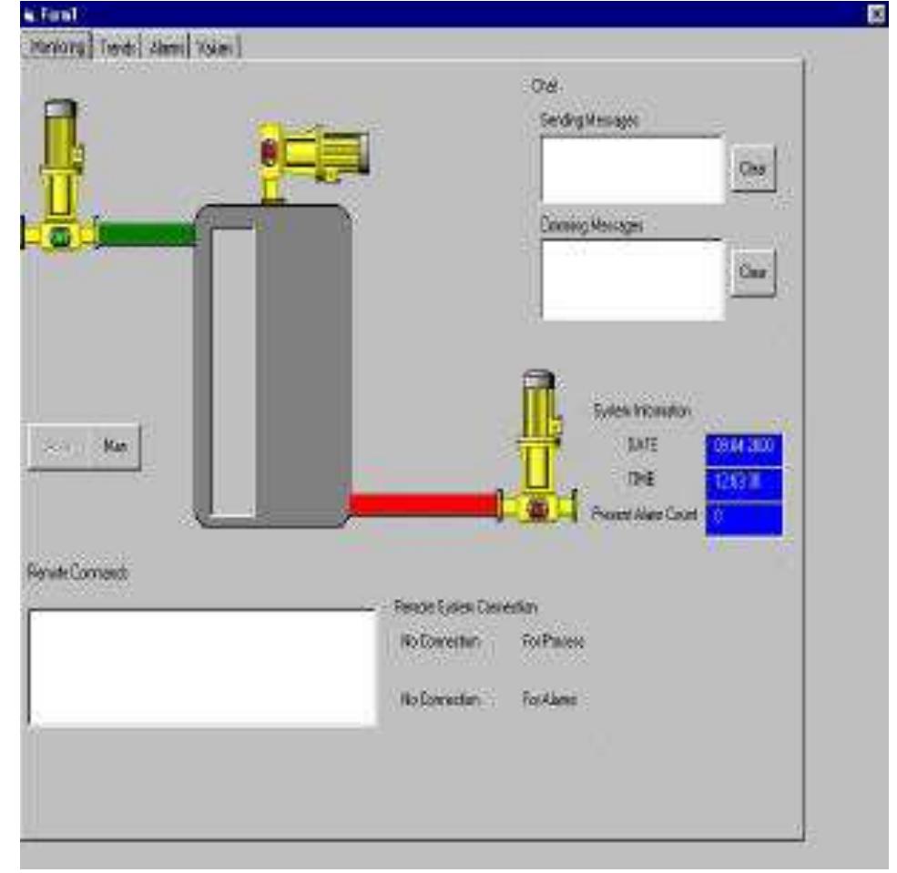 Process simulation on server